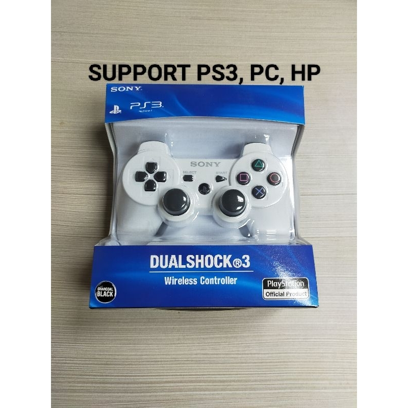 Jual STIK STICK PS3 WIRELESS GETAR ORIGINAL PABRIK WARNA PUTIH | Shopee ...