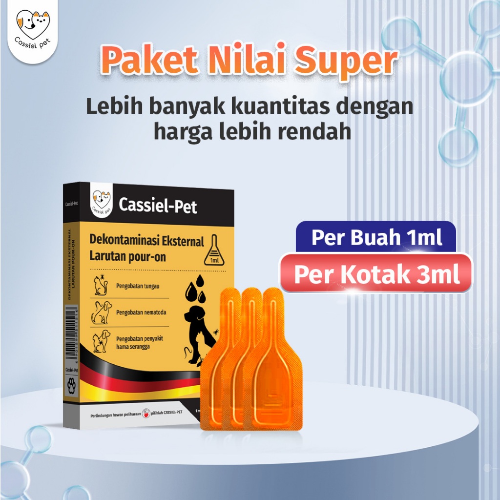 Jual Cassiel Pet Obat Hewan Pengobatan Dan Anti-Nyamuk Dan Kutu Repelan ...