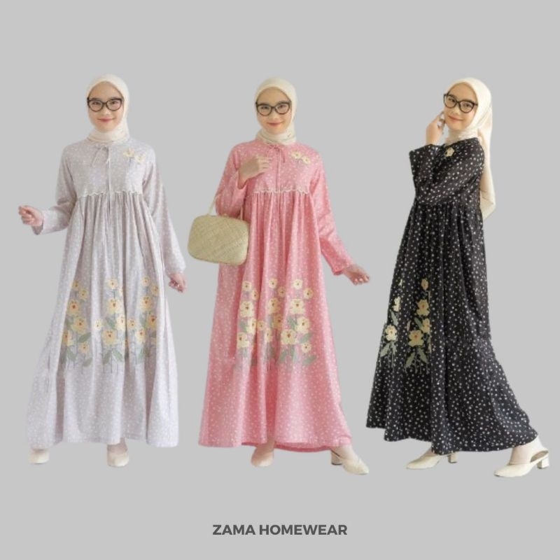 Jual ZAMA | Daster Panjang Model Hanbok Bordir Khas Malang | Shopee ...