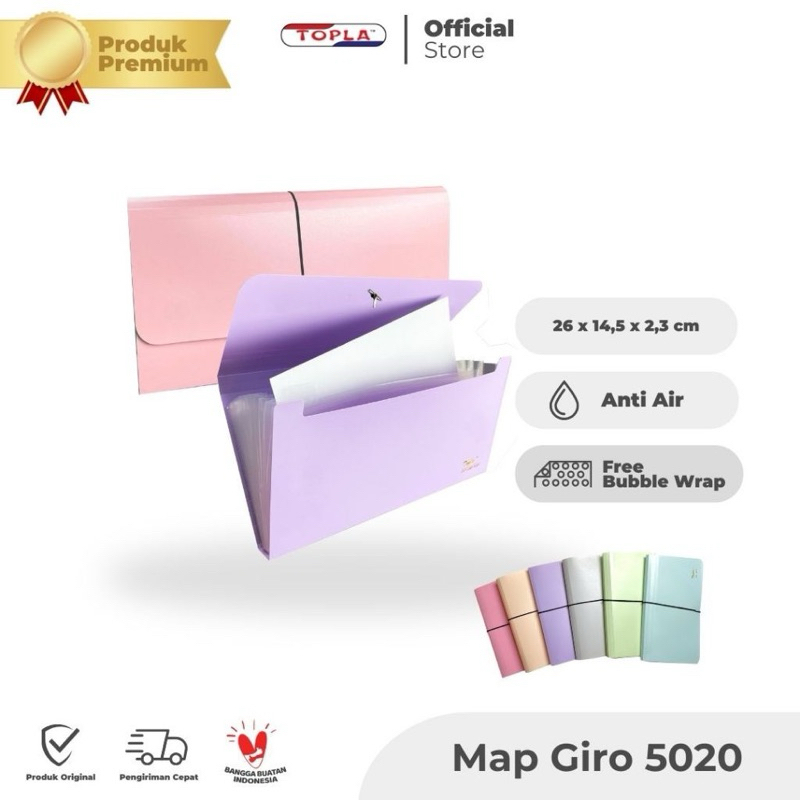 Jual TOPLA Map Giro 5020 Tempat Dompet Dokumen Giro Nota Cek Kwitansi ...