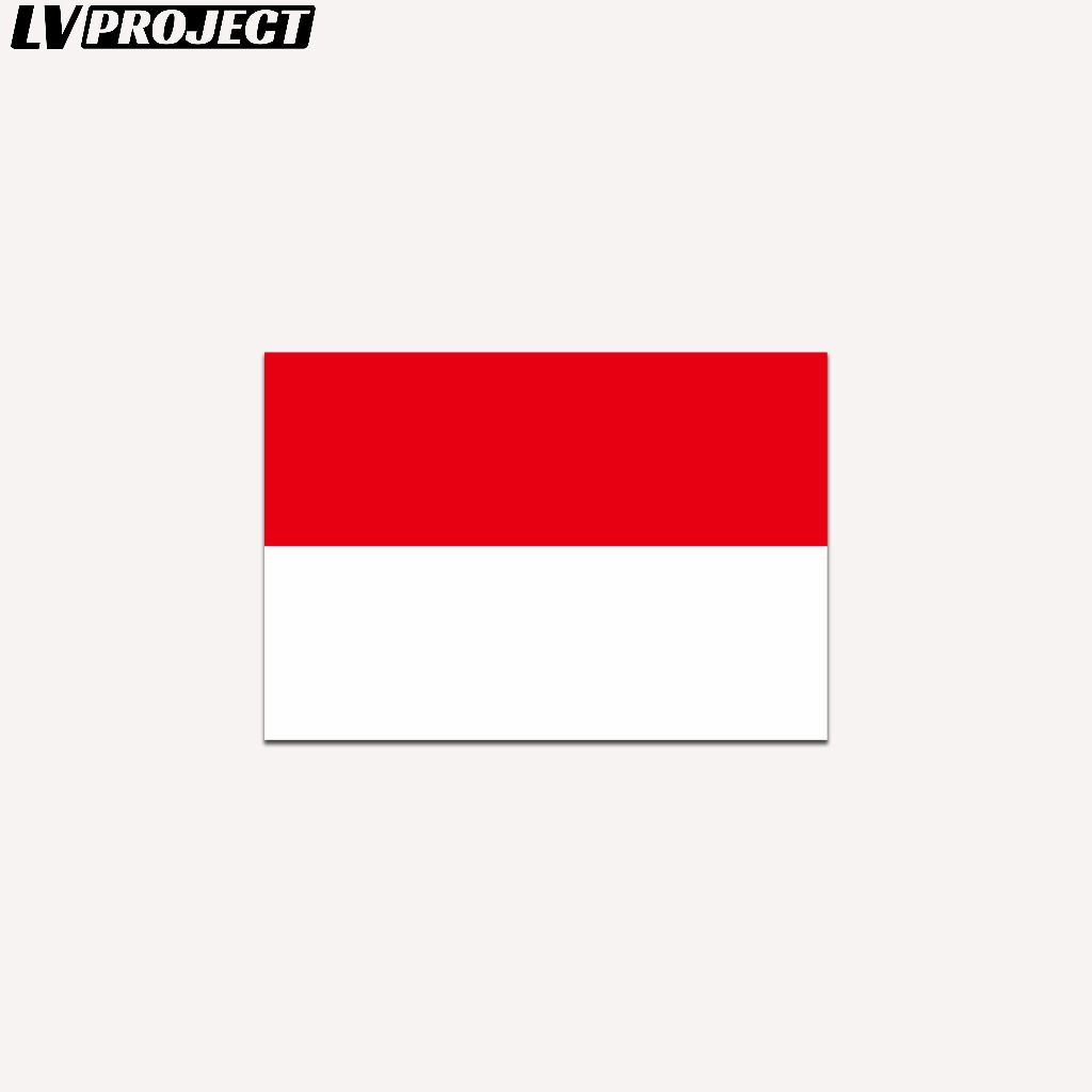 Jual Stiker Bendera Merah Putih Tahan Air Vinyl Glossy Sticker ...