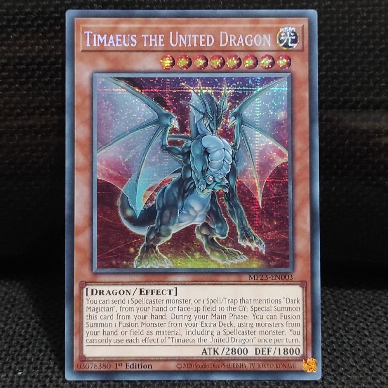 Jual Kartu Yugioh TCG Timaeus the United Dragon Secret Rare SE ORI MP23 ...