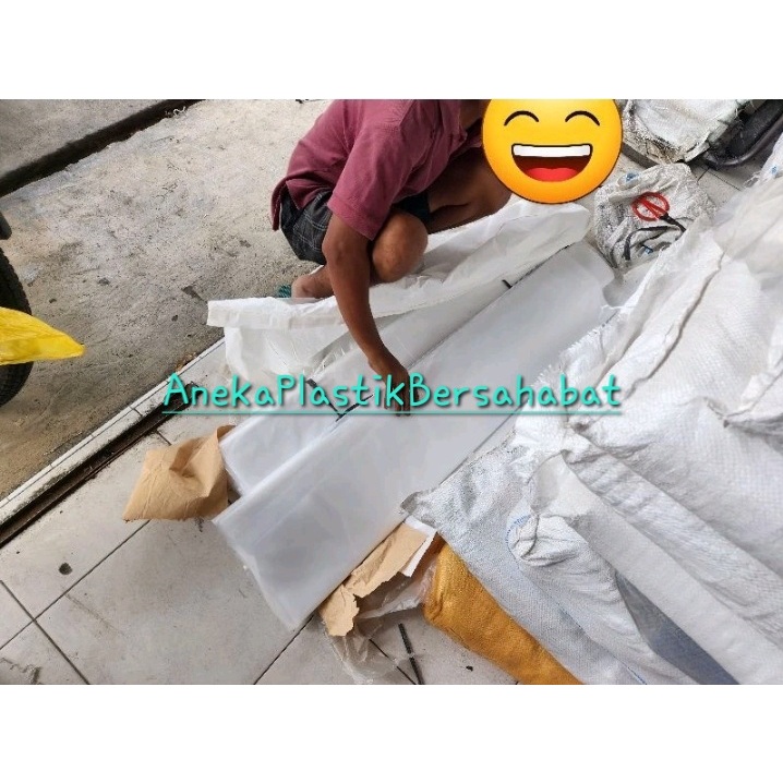 Jual plastik PE jumbo bag 120x150cm tebal (08) , plastik dalaman goni ...