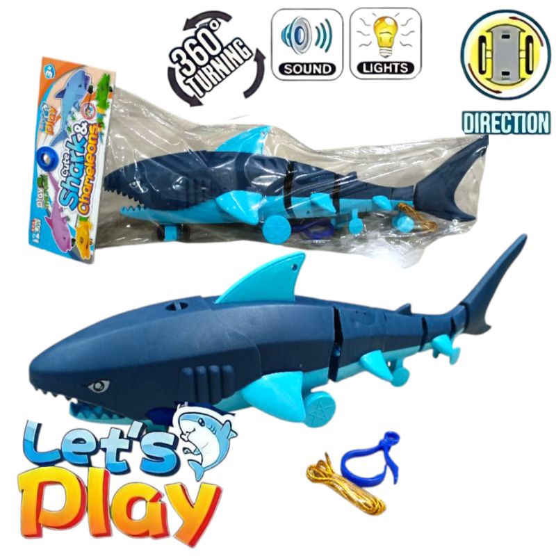 Jual Mainan Ikan Hiu Cute Shark Chameleon Bisa jalan ada musik | Shopee ...