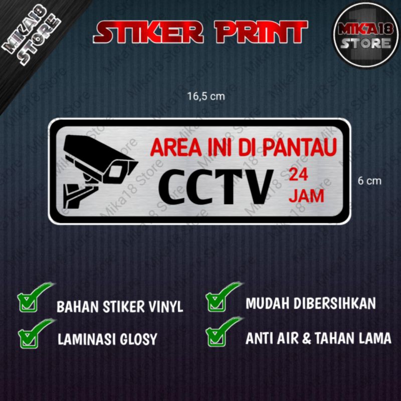 Jual STIKER AREA INI DI PANTAU CCTV 24 JAM | Shopee Indonesia