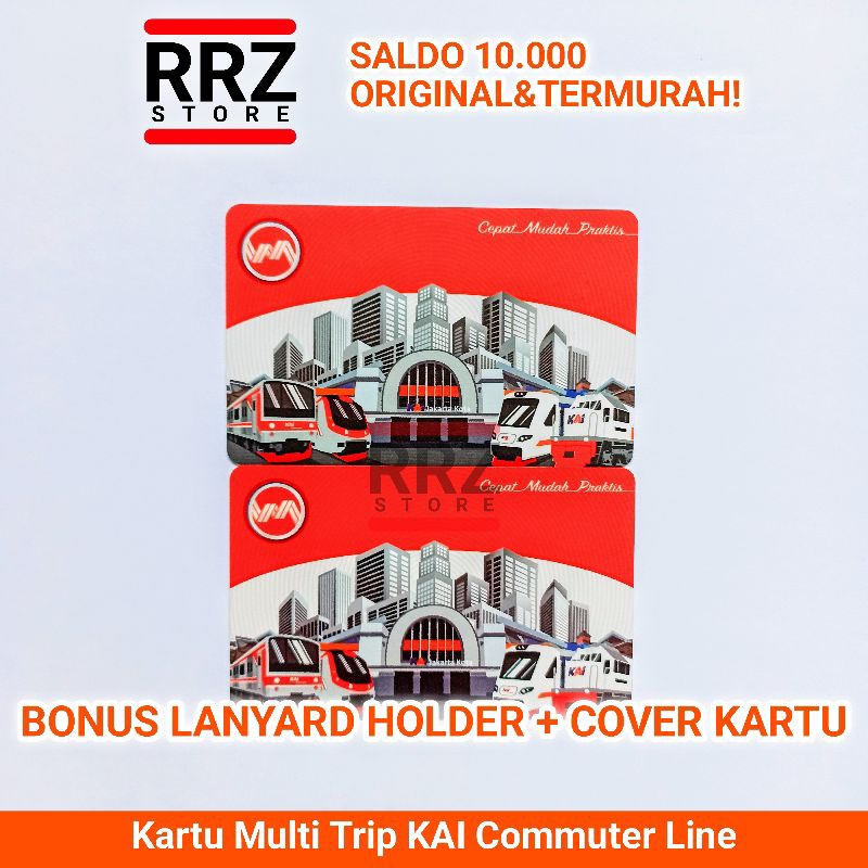 Jual Kartu Multi Trip KRL Commuter Line Edisi Reguler Terbaru Merah ...