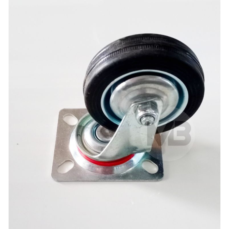Jual Roda Karet 3" Inch Hidup-Mati l Roda Gerobak Lemari Etalase ...