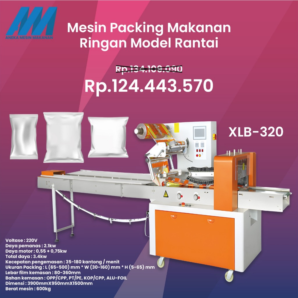Jual MESIN PACKAGING MAKANAN SNACK OTOMATIS | Shopee Indonesia