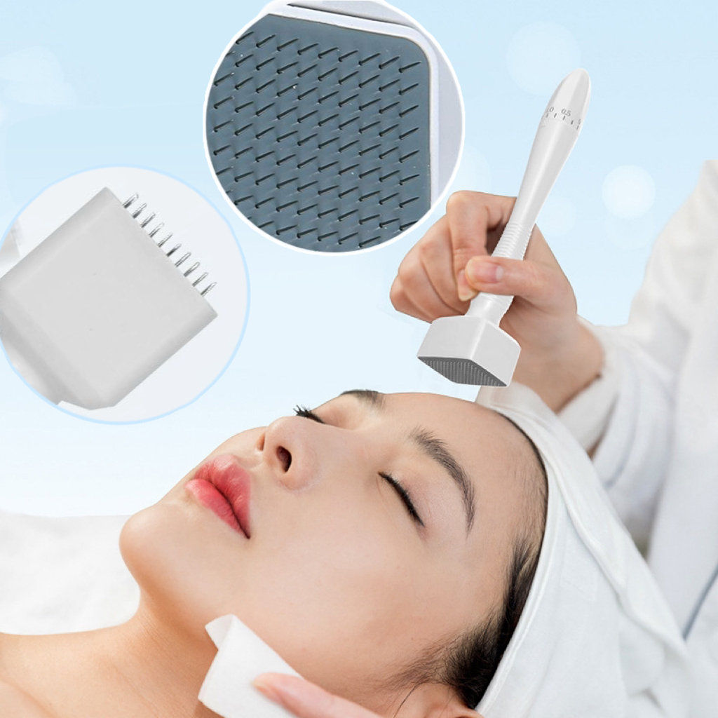 Jual 140 Pin Microneedle Stamp Alat Kecantikan Wajah Microneedle Stamp ...