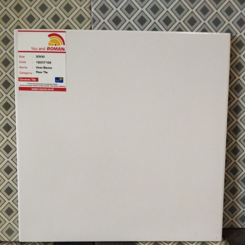 Jual keramik 30 x 30 Roman vivaz Bianco grade A | Shopee Indonesia