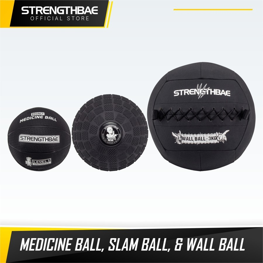 Jual Medicine / Slam / Wall Ball STRENGTHBAE Bola Gym Fitness Dead ...