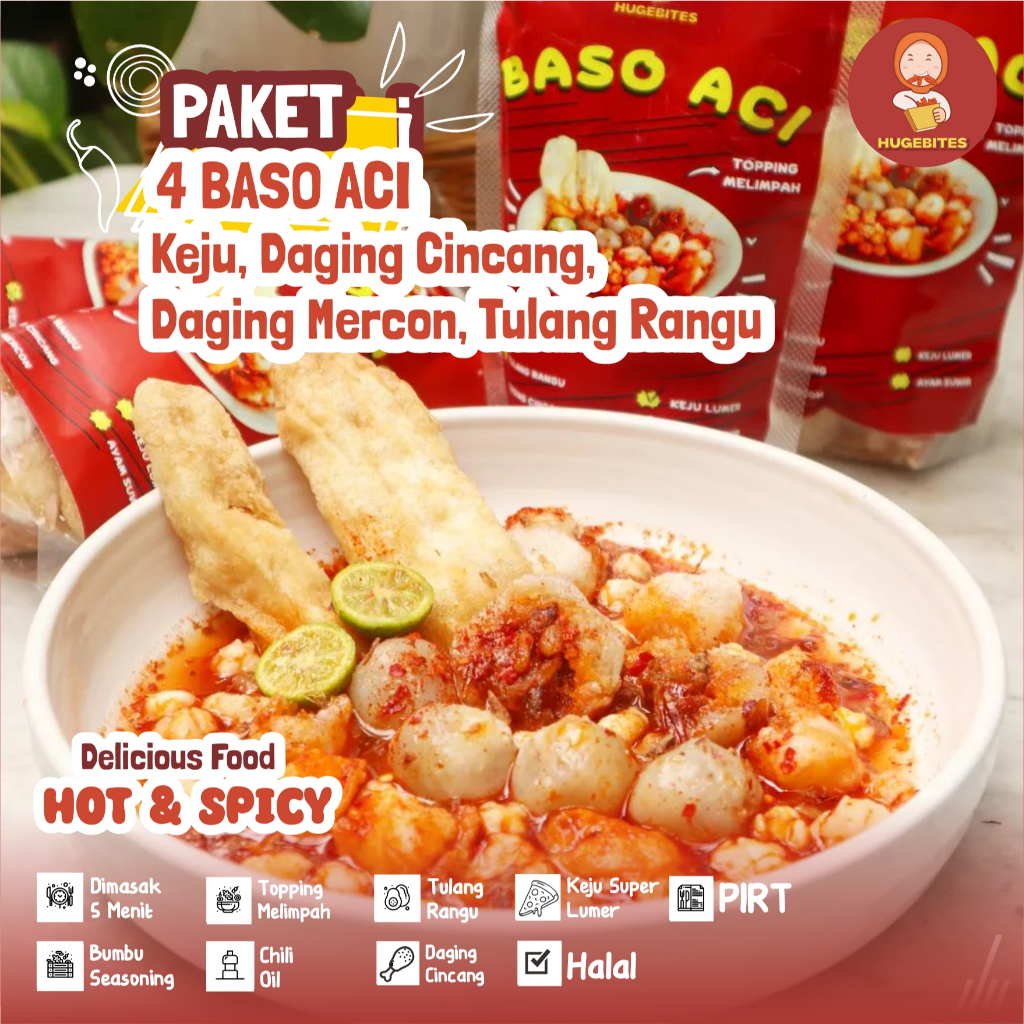Jual PAKET 4 BASO ACI (KEJU, DAGING CINCANG, DAGING MERCON DAN TULANG ...