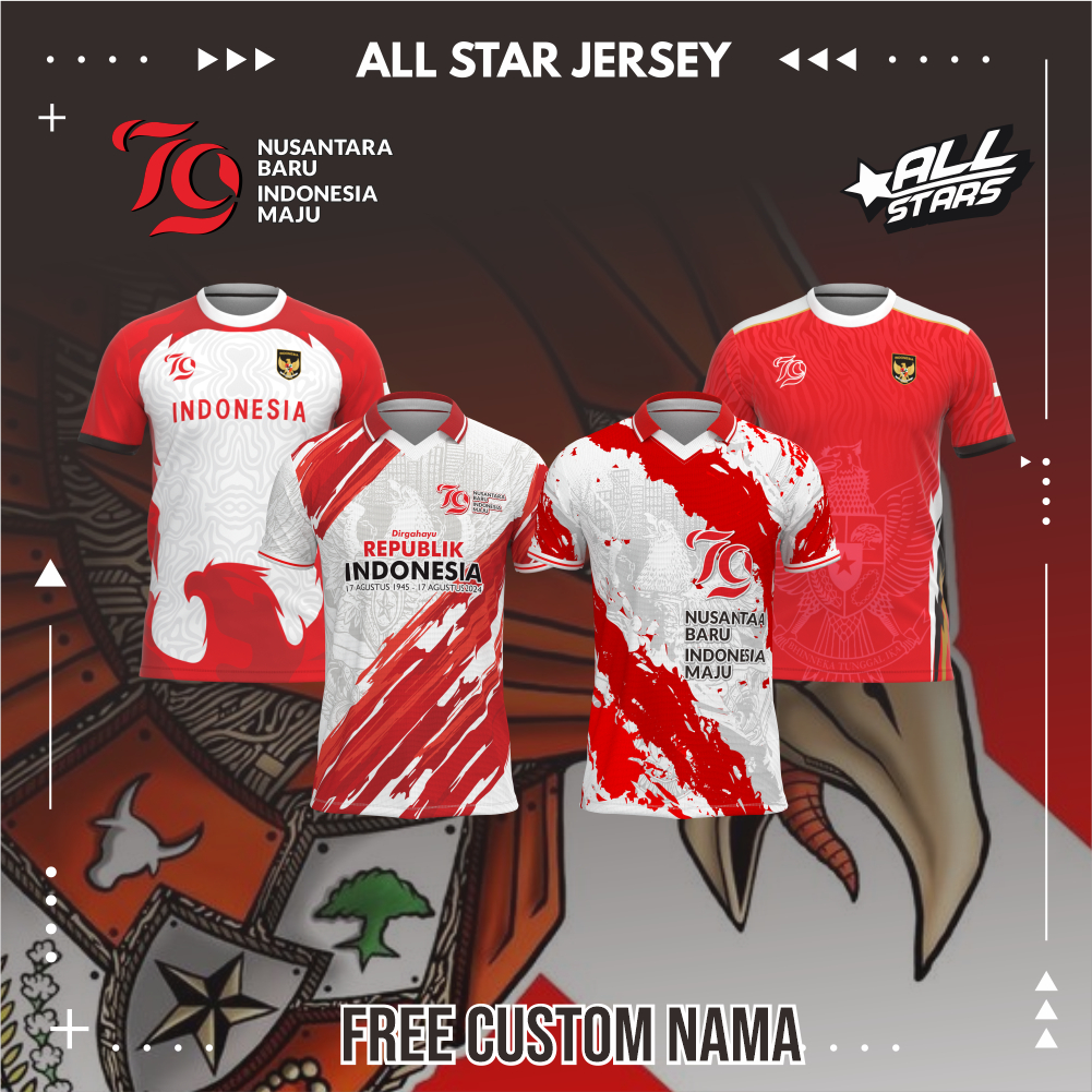 Jual JERSEY KEMERDEKAAN INDONESIA KE-79 | JERSEY HUT RI KE-79 | JERSEY SPESIAL KEMERDEKAAN ...