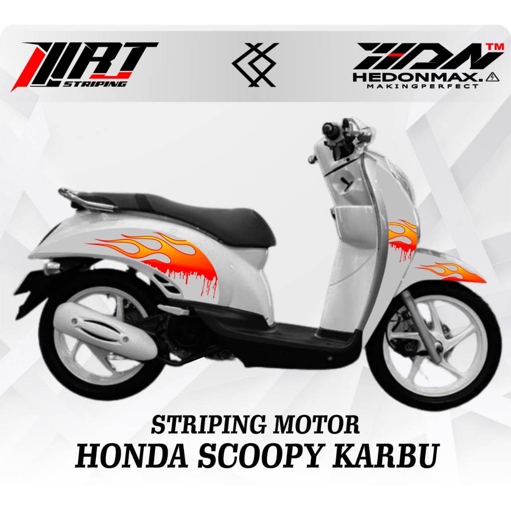 Jual Striping Scoopy Karbu-Stiker Decal Scoopy Karbu Api Vol 2 (Sudah ...