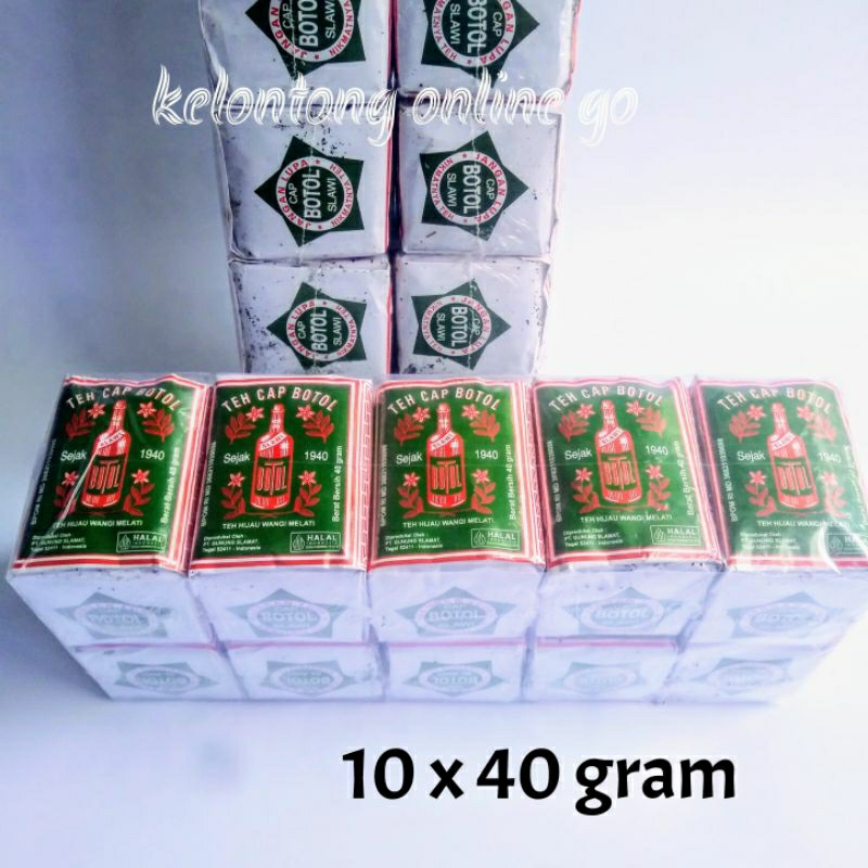 Jual Teh Botol Hijau 1 Pack teh hijau melati ( 10 bungkus x 40 gr ...