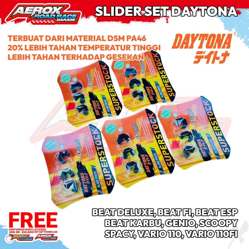 Jual Daytona Slide Piece Slider Piece Honda Beat Scoopy Spacy Genio ...