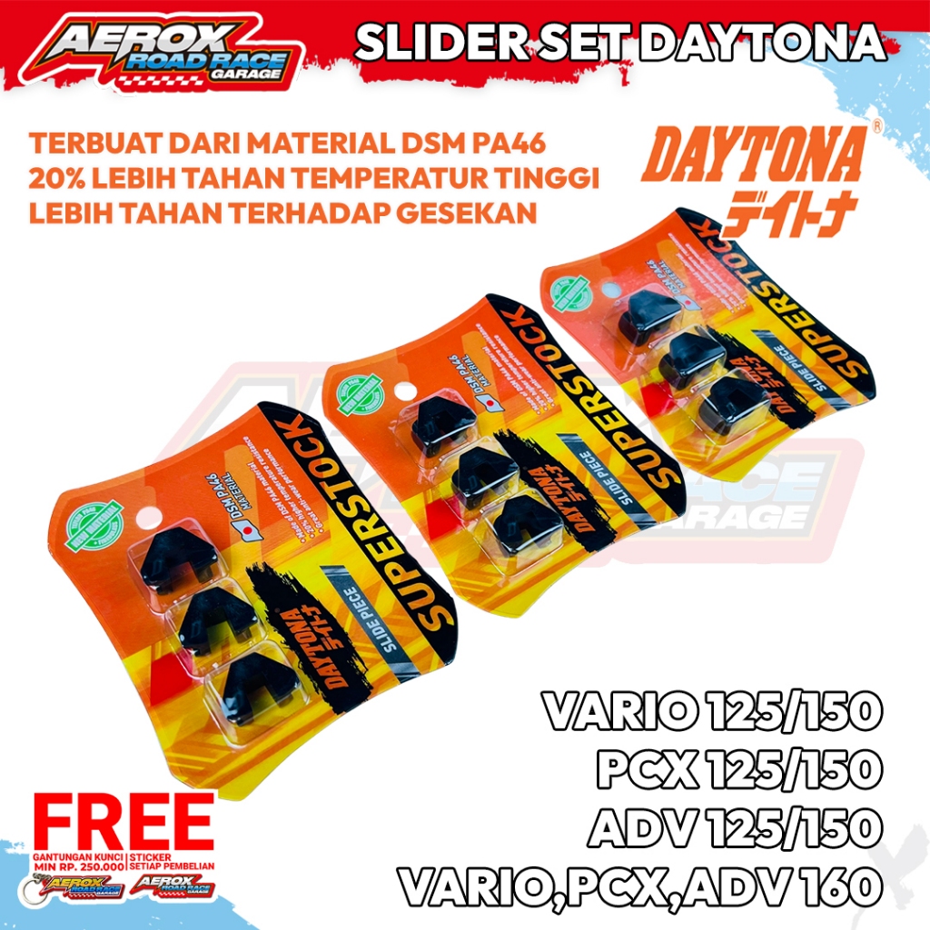 Jual Daytona Slide Piece Slider Piece Honda Vario PCX ADV 125/150/160 ...