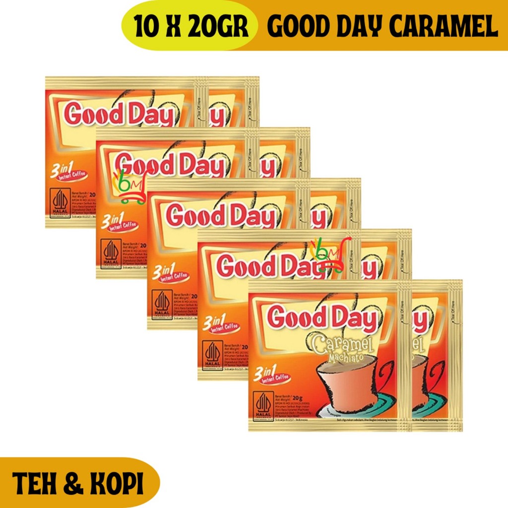 Jual Good Day Caramel Macchiato Kopi Bubuk Instan 3in1 Renceng | Shopee ...