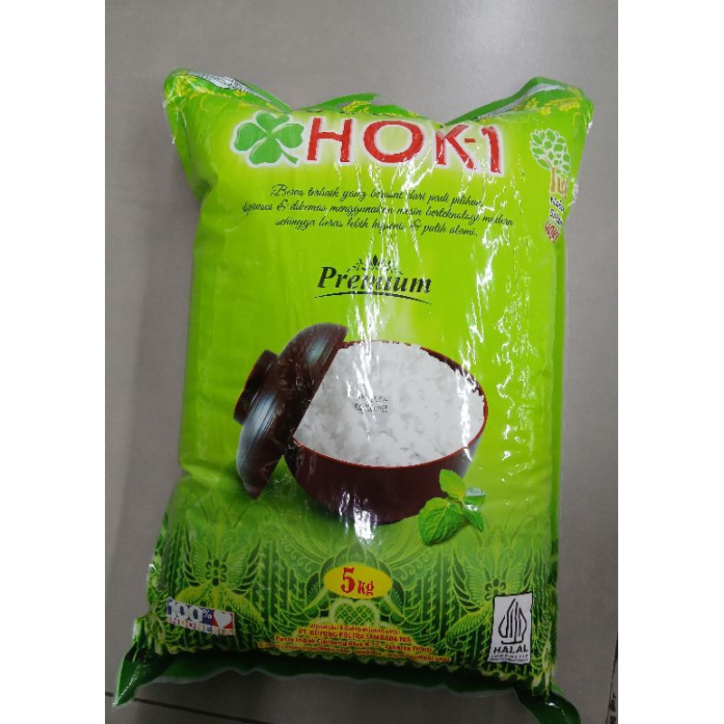 Jual Beras Premium HOK-1 5kg - HM | Shopee Indonesia
