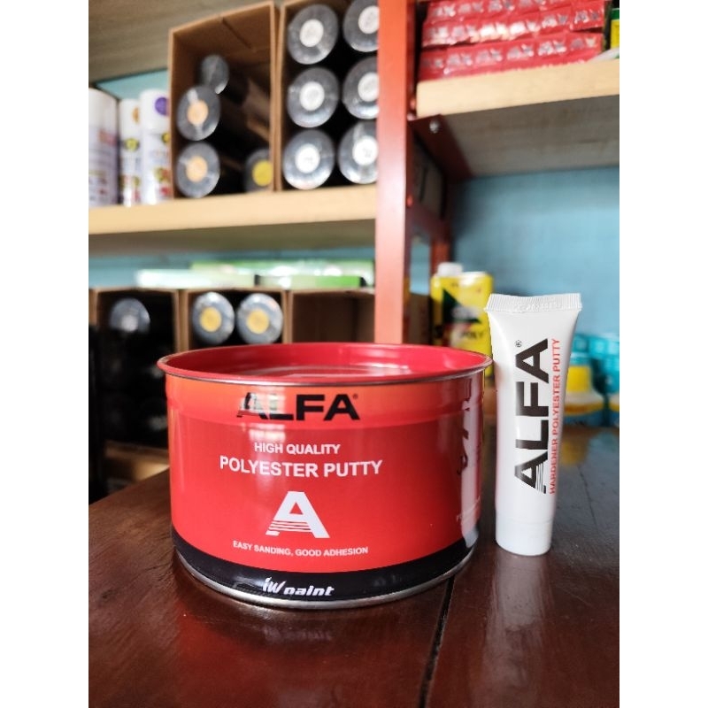 Jual Dempul Alfa Polyester Putty 1kg Dempul Serbaguna | Shopee Indonesia