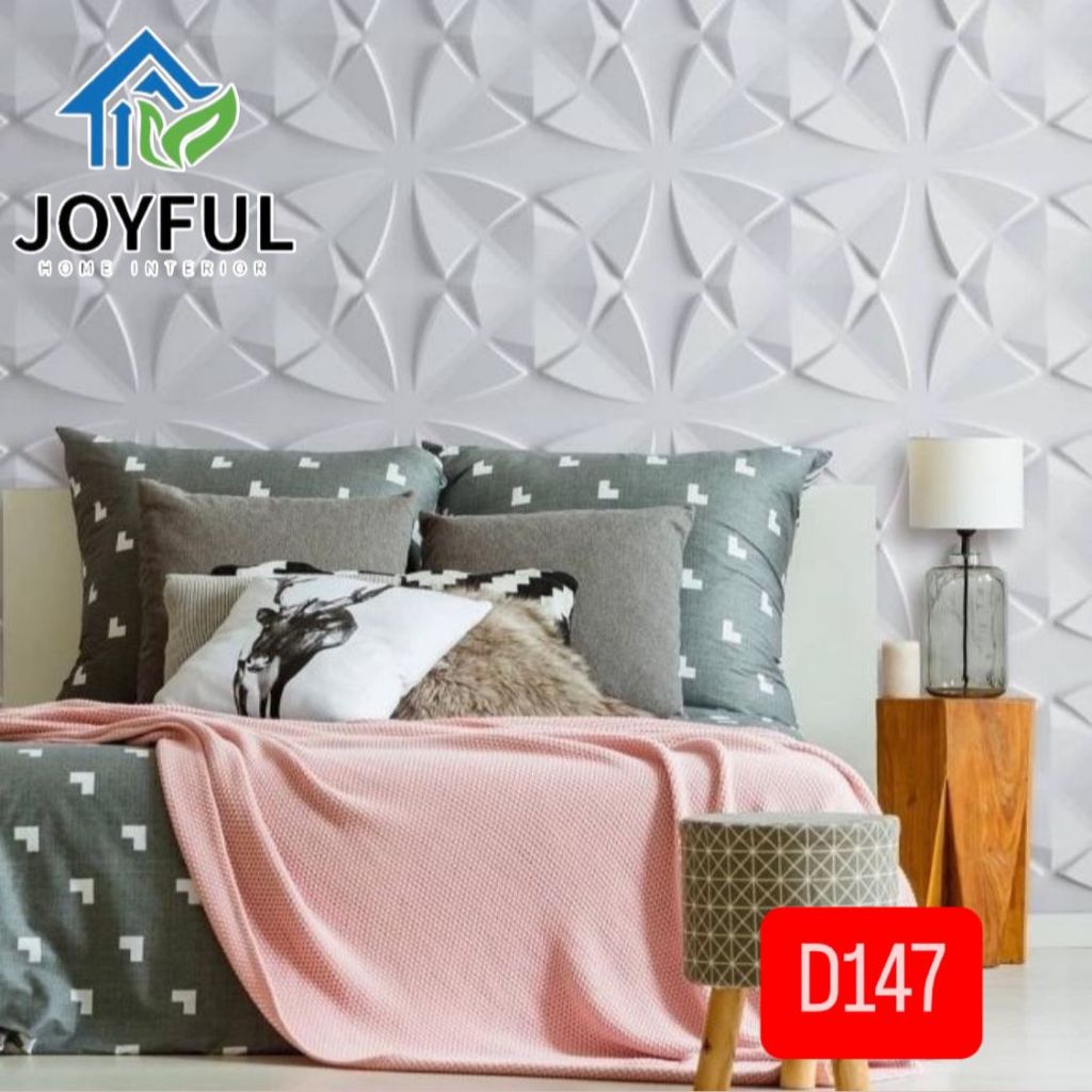 Jual Wallpanel PVC 3D Wallpaper Dinding • 50cm x 50cm • High Quality ...