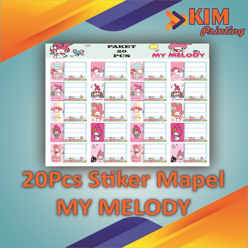 Jual (20PCS) STIKER LABEL BUKU PELAJARAN / STIKER LABEL MAPEL / STIKER ...