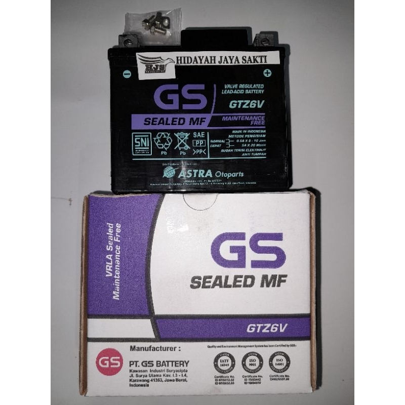 Jual AKI GS GTZ6V | Shopee Indonesia