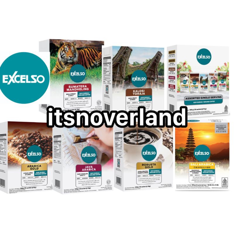 Jual EXCELSO Coffee Box isi 10 sachet - robusta java arabica sumatera ...