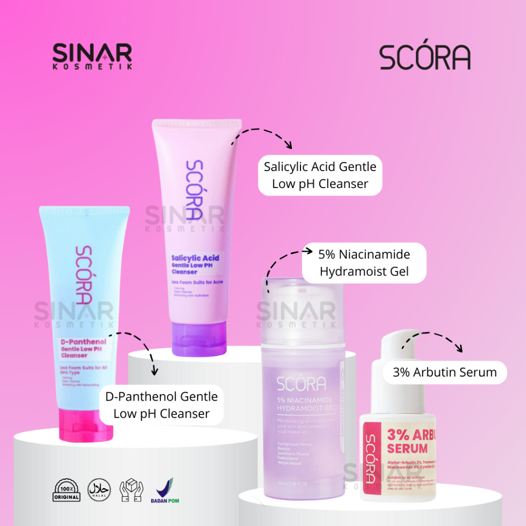 Jual Scora Niacinamide Hydramoist Gel 100ml - D-Panthenol Barrier ...