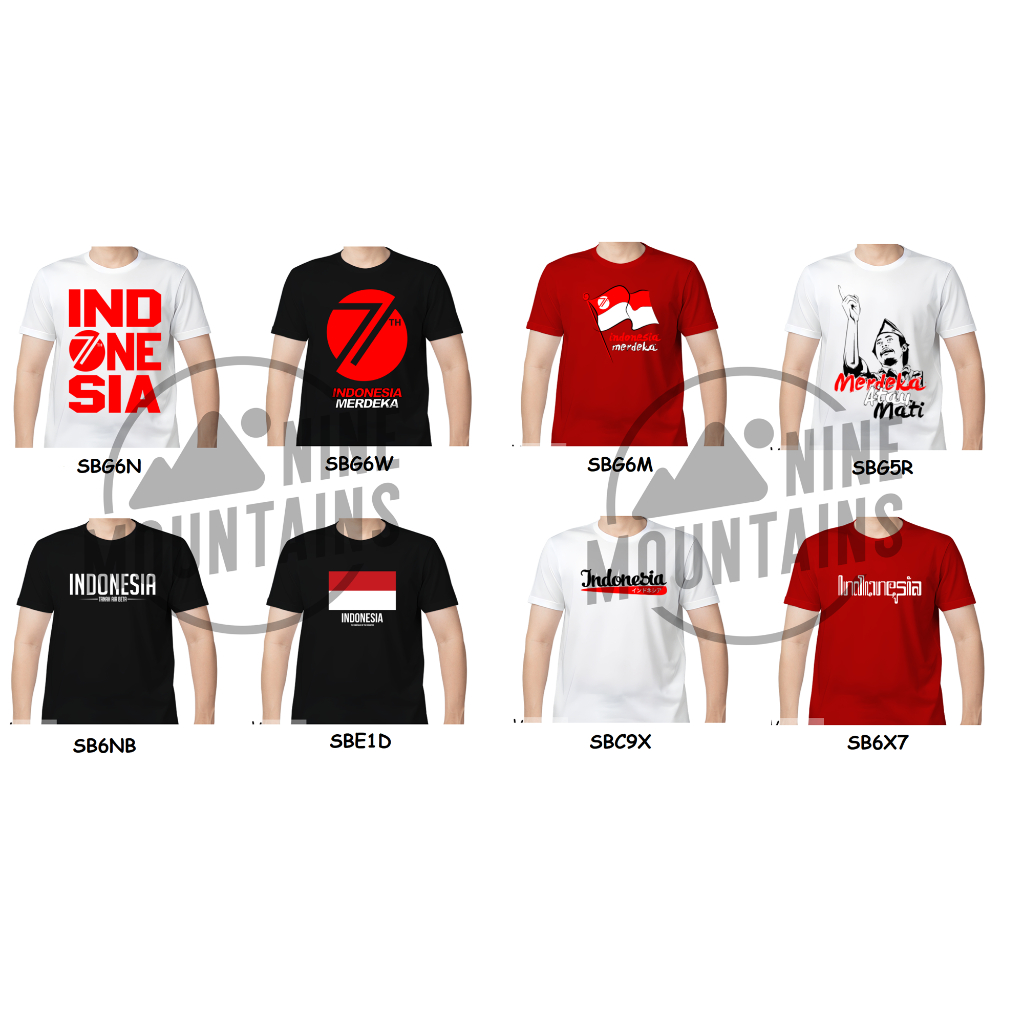 Jual Kaos Indonesia Merdeka ke-79 Garuda di Dadaku Negara Tanah Airku ...
