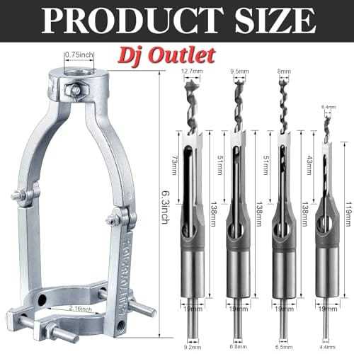 Jual Mata bor+Adaptor bobok kayu pahat untuk mesin mortise dan tenon ...