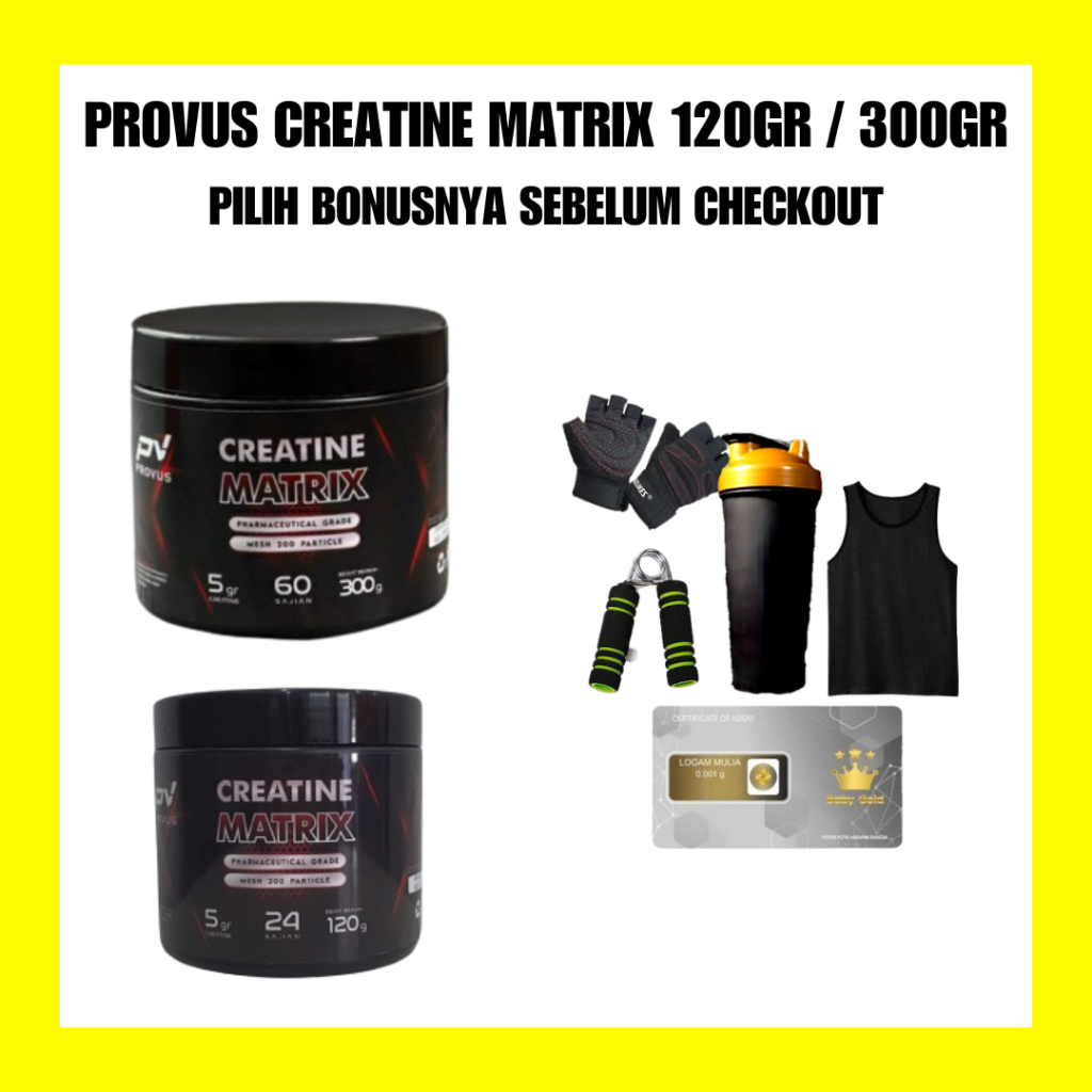 Jual PROVUS CREATINE MATRIX 120GRAM / 300GRAM (24 SERVINGS / 60 ...
