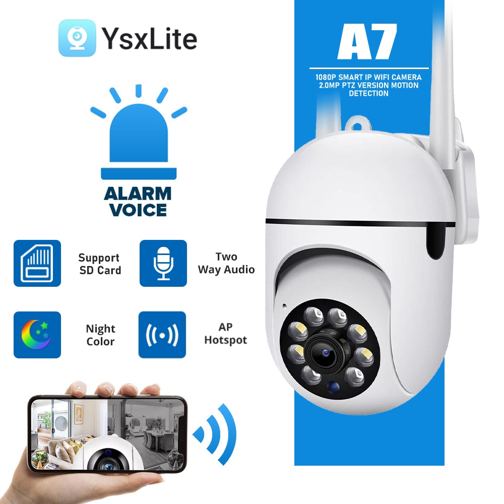Jual Ysxlite/V380 PRO A7 CCTV Wifi Mini CCTV Security Cameras Outdoor ...