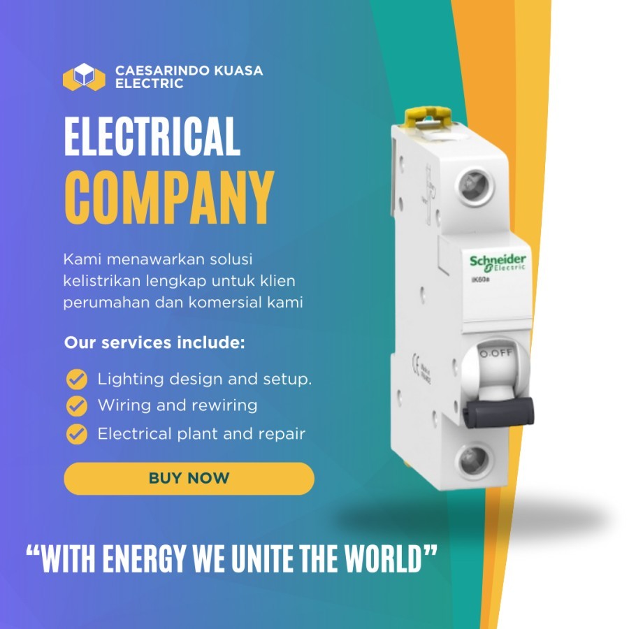 Jual MCB 25A 1P SCHNEIDER IK60A A9K14125 25AMPER 1PAS 25AMPERE 1PHASE 1POLE SNEIDER ELECTRIC ...