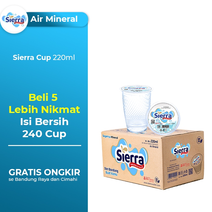 Jual Sierra Classic Cup 220 ml (Bundling 5 Karton) | Shopee Indonesia