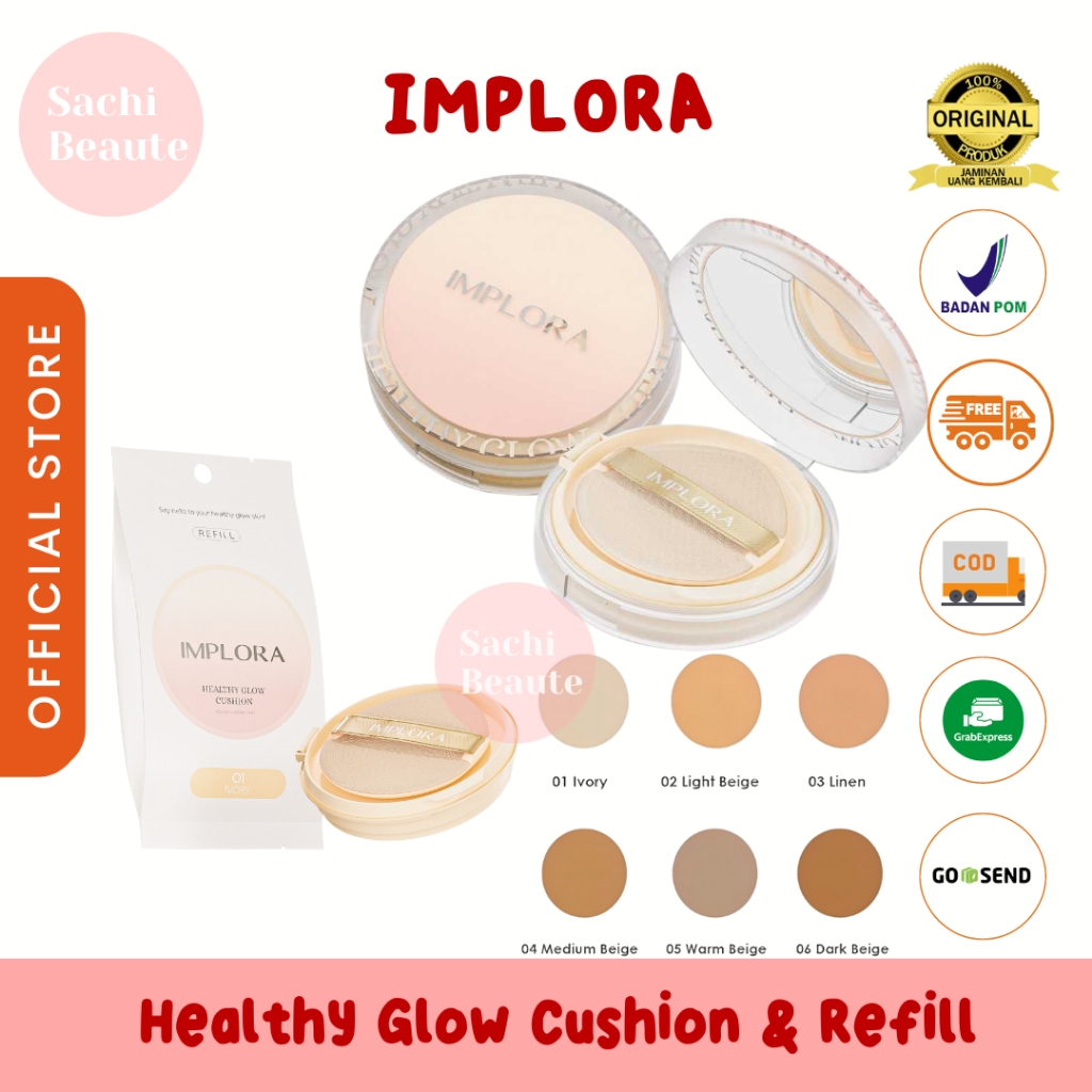 Jual Implora Healthy Glow Cushion BPOM | Shopee Indonesia