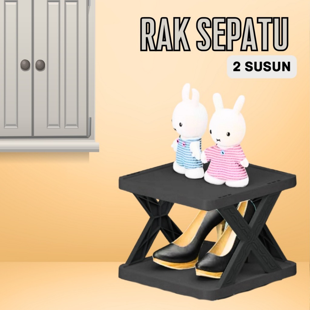 Jual Rak Sepatu 2 Susun Minimalis Rak Sepatu Luar Tempat Sepatu Rak ...