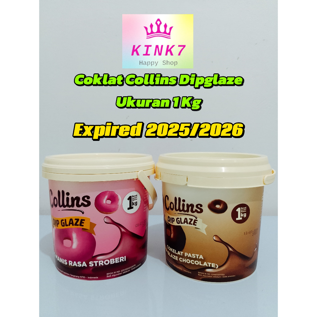 Jual ( BISA COD ) SELAI COKELAT COLLINS DIPGLAZE ( 1 KG ) | Shopee ...