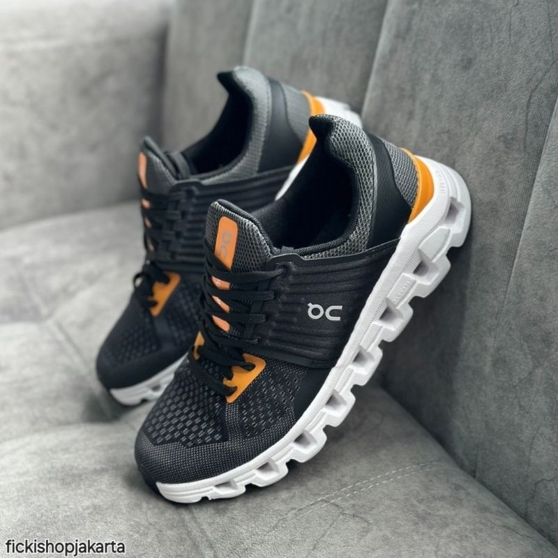 Jual SEPATU LARI ON RUNNING OC ON CLOUD X3 SHIFT BLACK ORANGE | Shopee ...