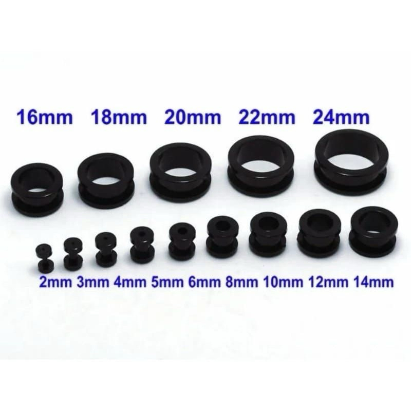 Jual pirsing telinga titanium/persing ear plug besi/Persing telinga ...