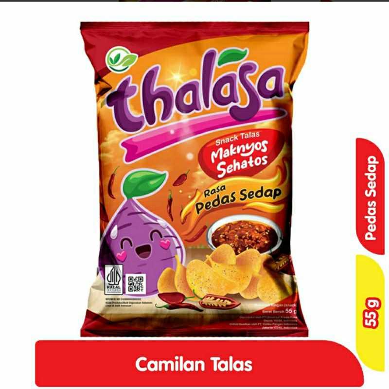 Jual thalasa keripik talas pedas sedap 55gr | Shopee Indonesia