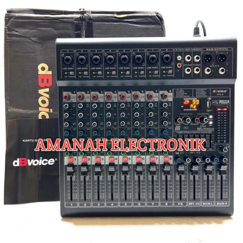 Jual Power Mixer dBvoice Pfx 8 Original Power mixer 8 Channel Garansi 1 ...