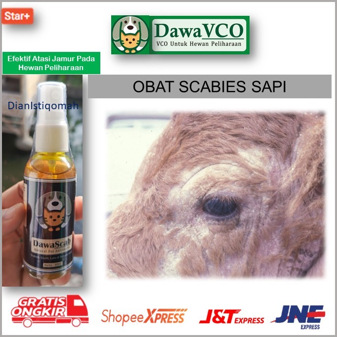 Jual TERBUKTI AMPUH Obat Jamur Sapi – DawaScab Naturalpet Antiseptic 60 ...
