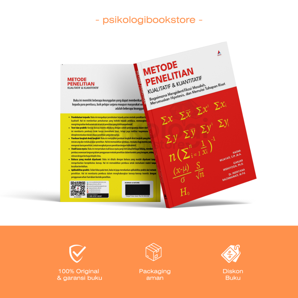 Jual Buku Metode Penelitian Kualitatif & Kuantitatif : Bagaimana ...