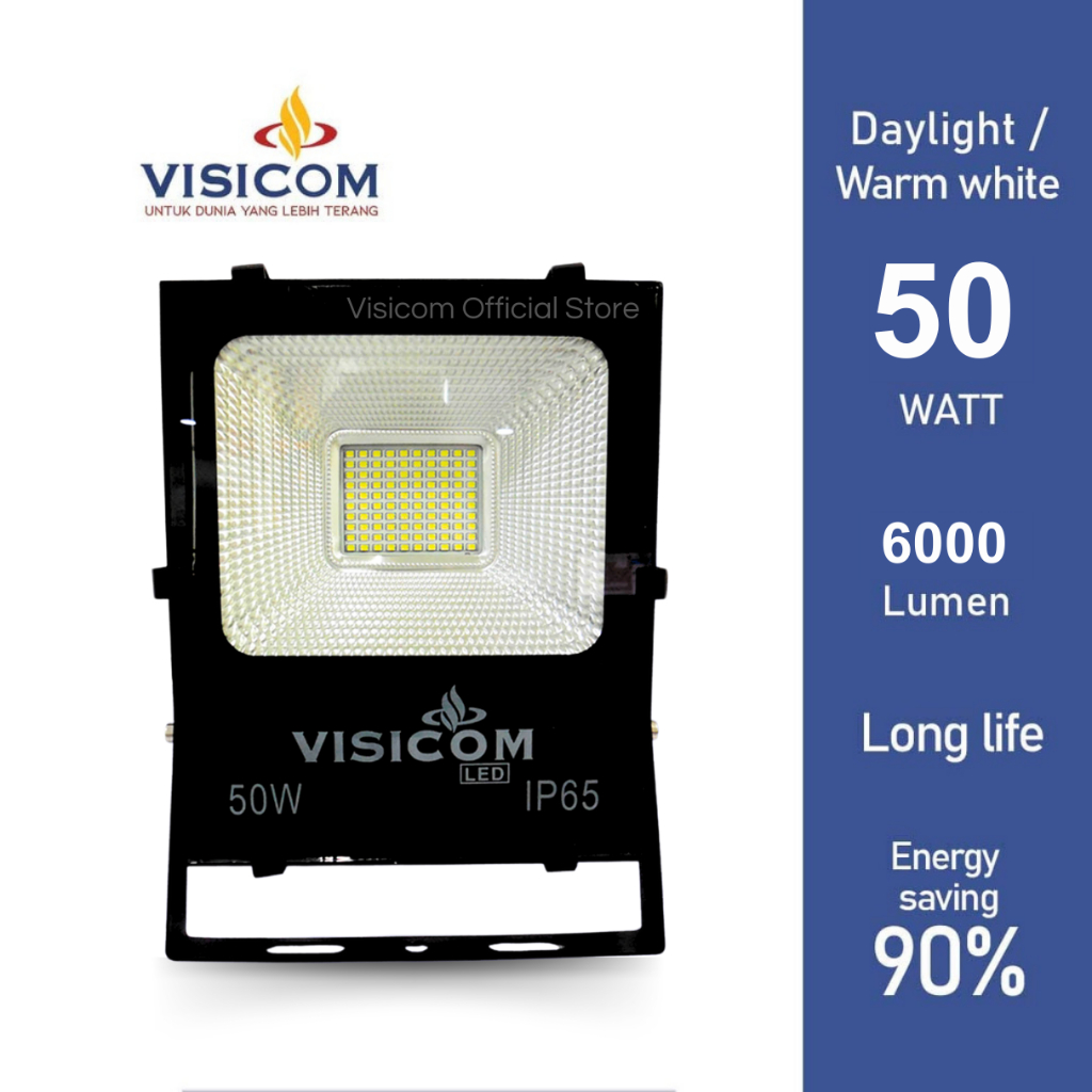 Jual VISICOM SMART Lampu Sorot LED Floodlight 50W EKD-FL-S-50C | Shopee ...