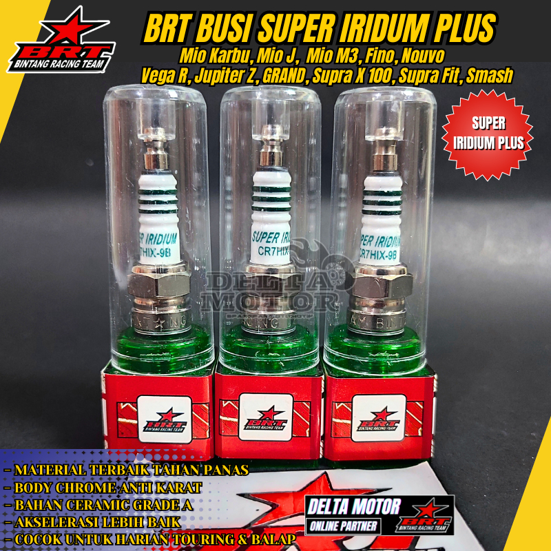 Jual BUSI BRT SUPER IRIDIUM MIO GRAND KLX150 JUPITER Z VEGA M3 FINO SUPRA FIT KAZE SOUL GT XRIDE ...