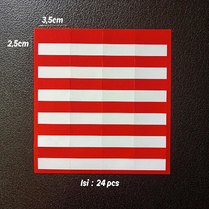 Jual Stiker Merah Putih Isi 24pcs Stiker Pipi Bendera Merah Putih ...