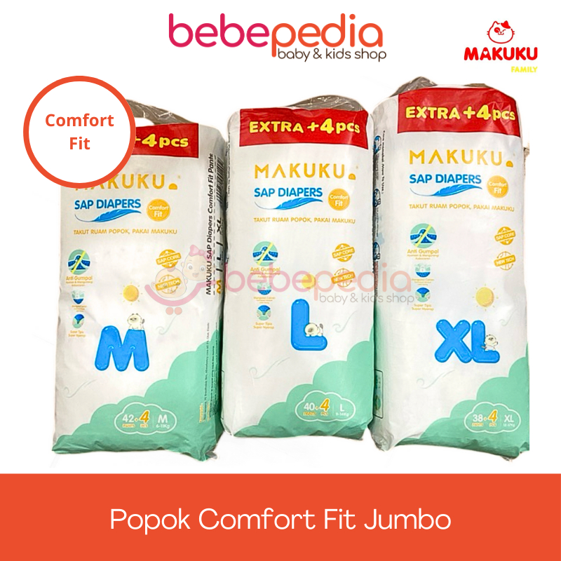 Jual MAKUKU COMFORT FIT PANTS JUMBO PACK ISI M42 L40 XL38 | Shopee Indonesia