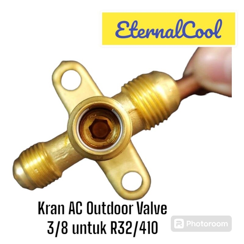 Jual Kran AC Outdoor Valve 3/8 untuk AC R32/410 | Shopee Indonesia