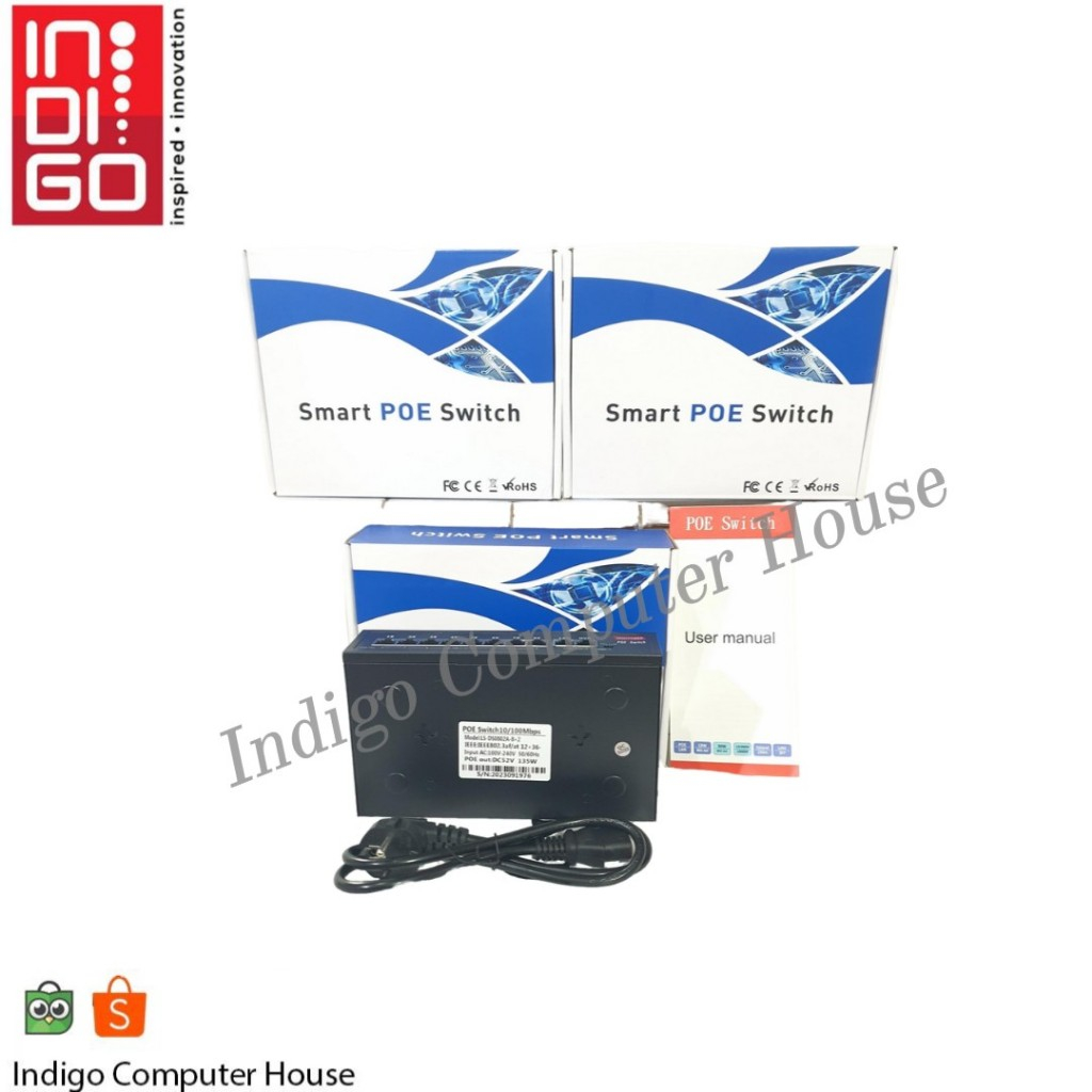 Jual SMART POE SWITCH / POE SWITCH 8+2 100MBPS | Shopee Indonesia